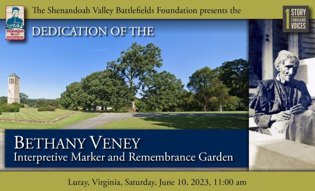 Dedication of Bethany Veney Interpretive Marker and Remembrance Garden ...